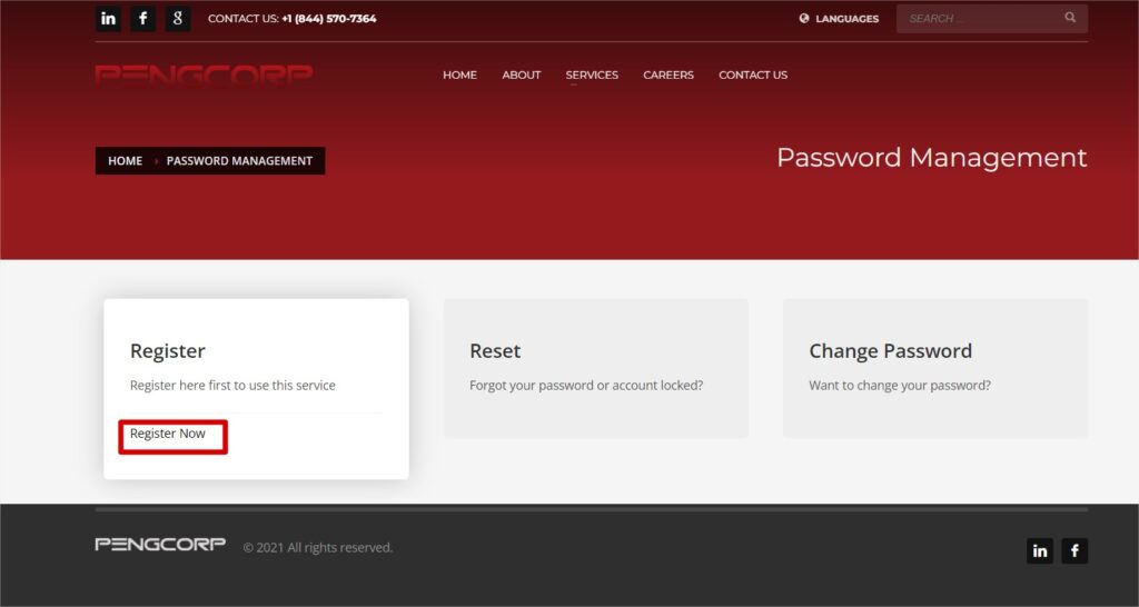 How to Register for the Service – Pengcorp Ltd.